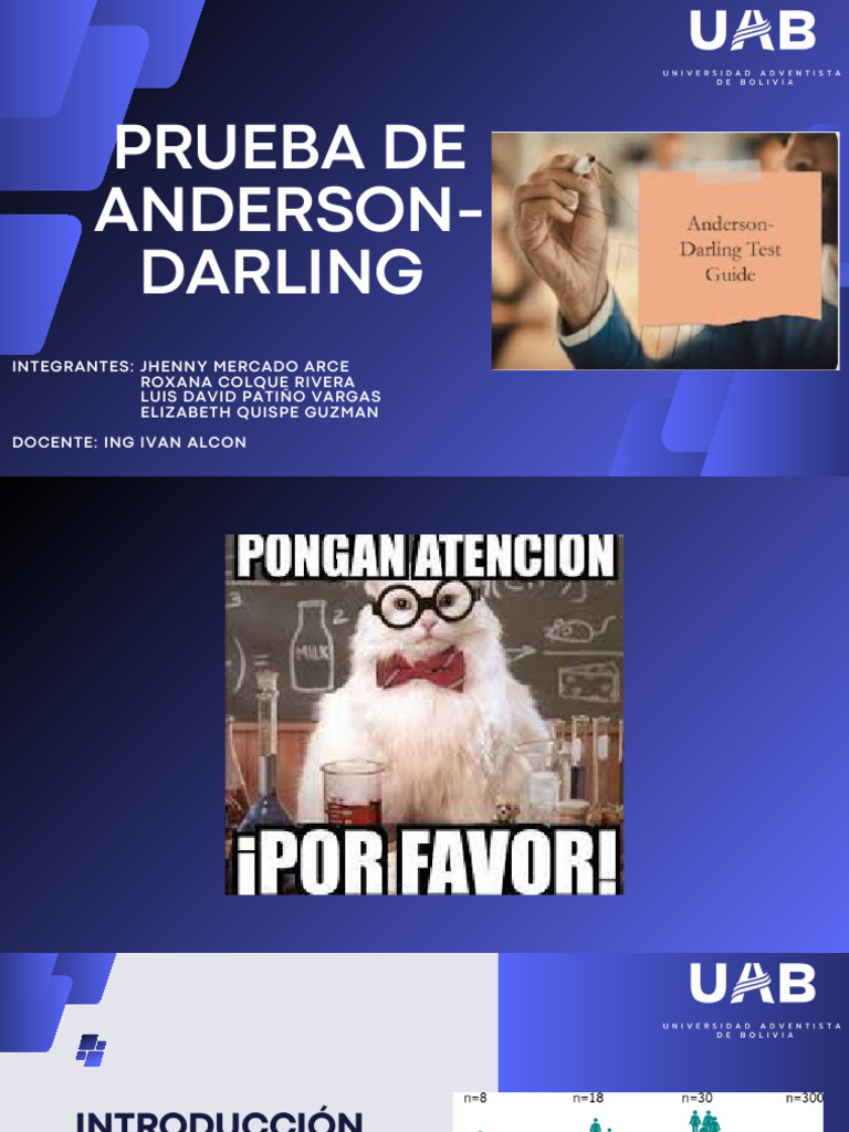 Prueba de Anderson-Darling: Análisis y Uso | PDF
