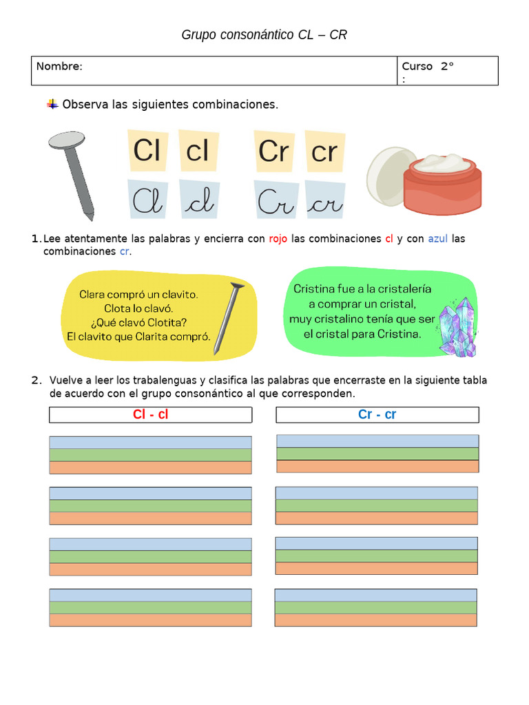 CL - CR 2do Básico | PDF