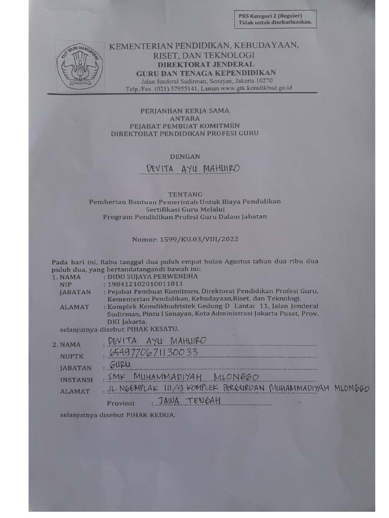 PKS DEVITA AYU MAHUIRO (1) | PDF