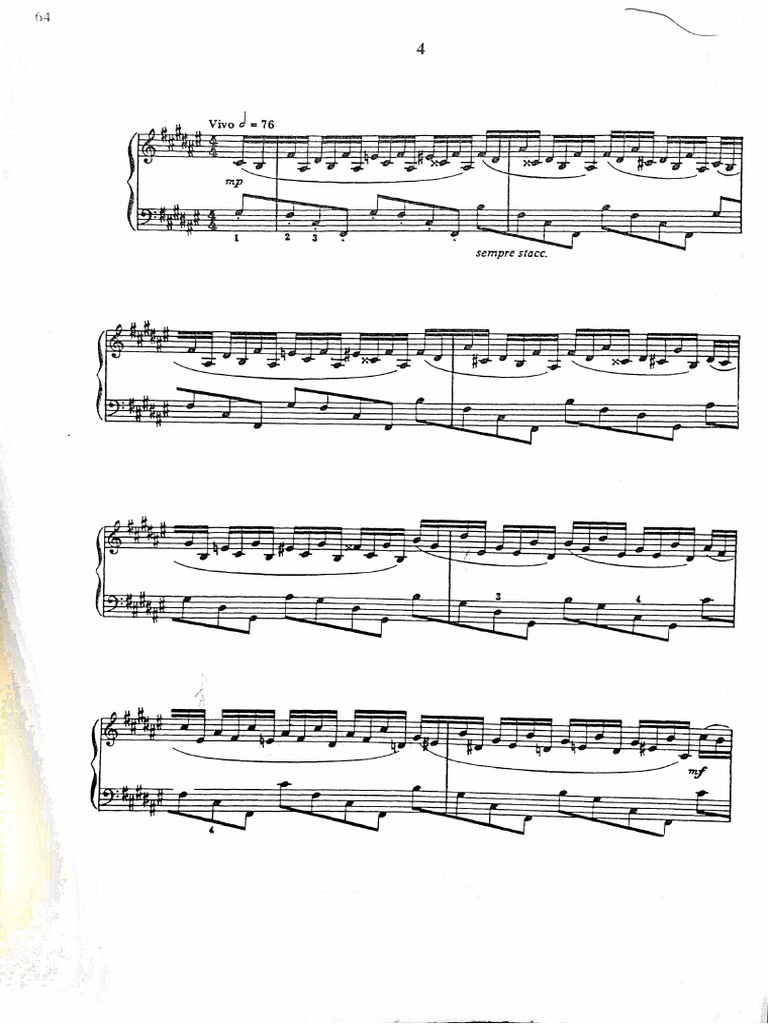 Stravinsky Etude | PDF