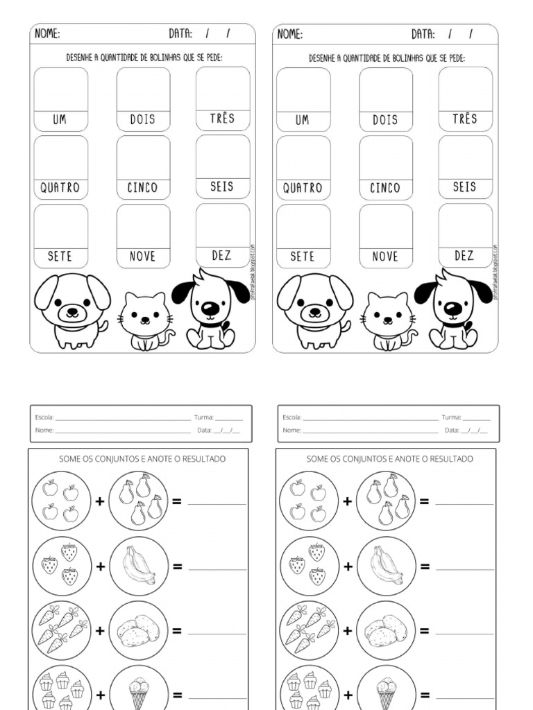 10 Atividades Port Matem | PDF