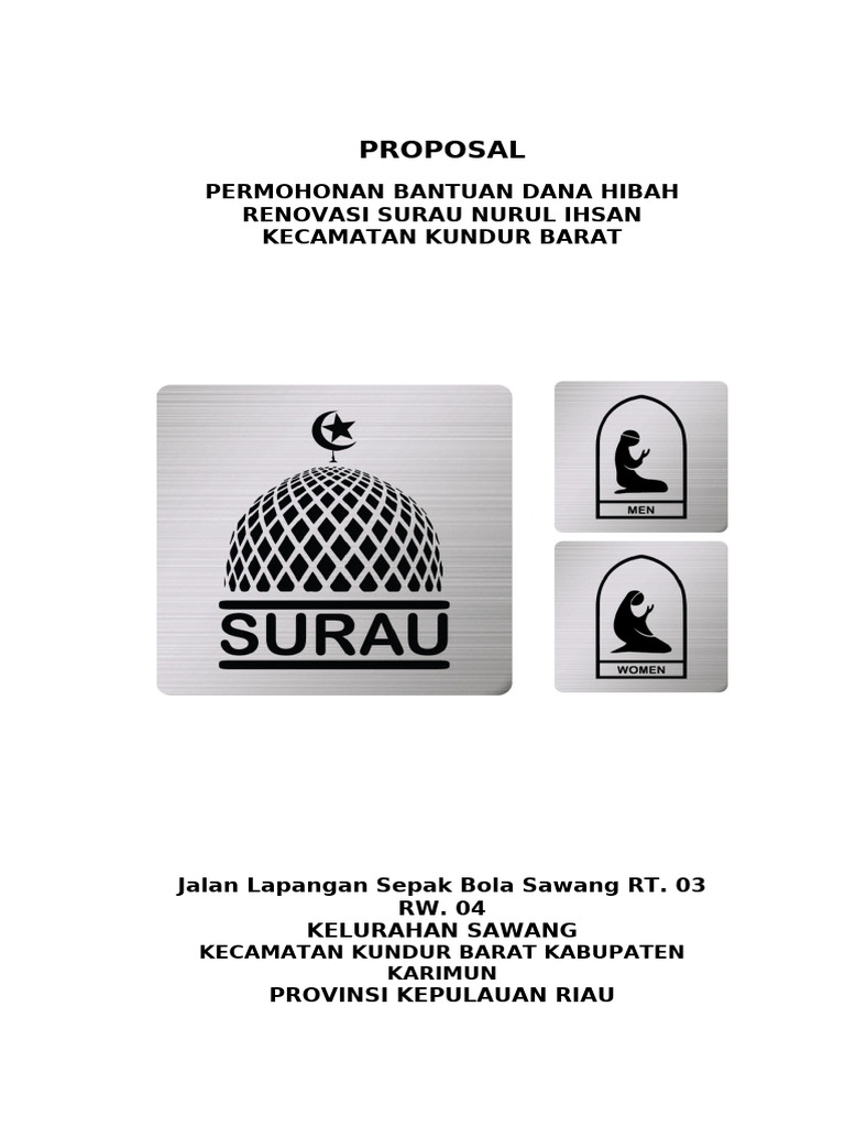 Permohonan Dana Renovasi Surau Nurul Ihsan | PDF