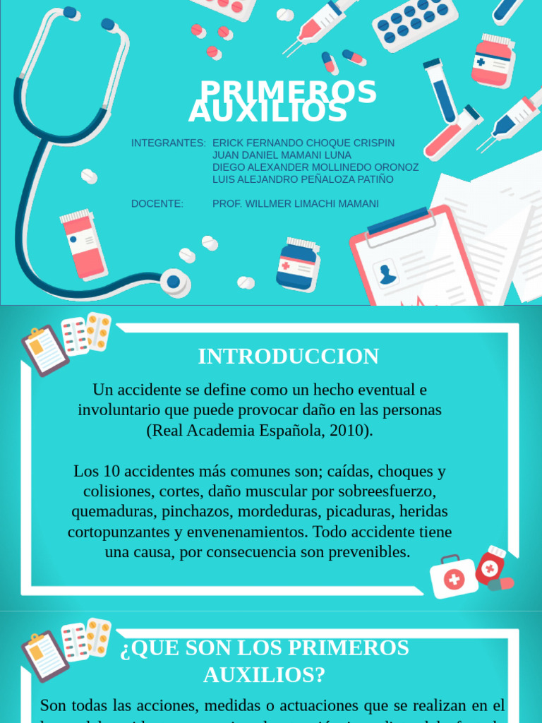 Primeros Auxilios | PDF | Reanimación cardiopulmonar | Quemar