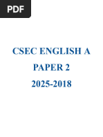 CSEC Timetable 2025 | PDF