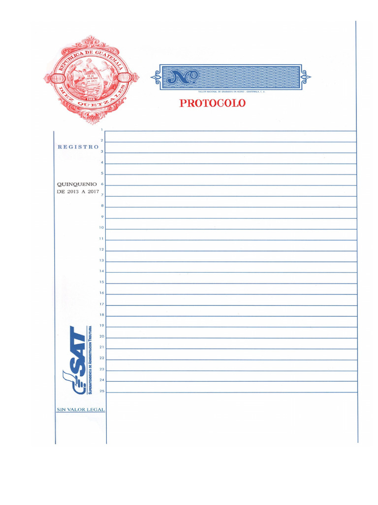 Hojas Protocolo | PDF