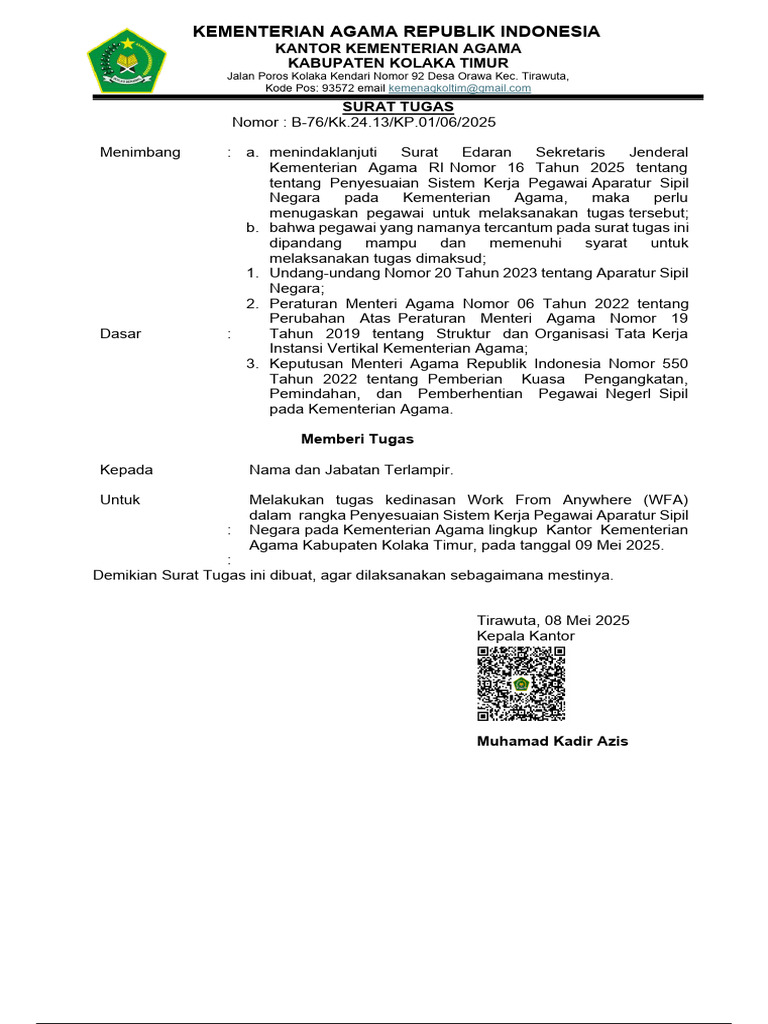 WFA 08 Mei 2025 | PDF