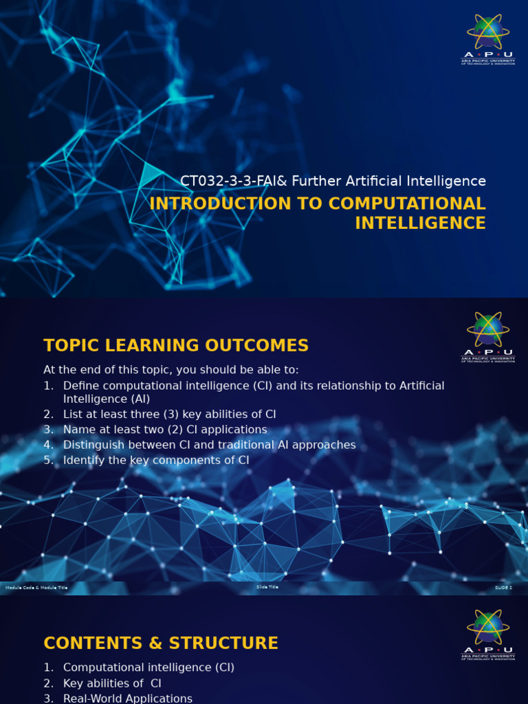 001 Introduction To Computational Intelligence | PDF | Artificial Intelligence | Intelligence ...