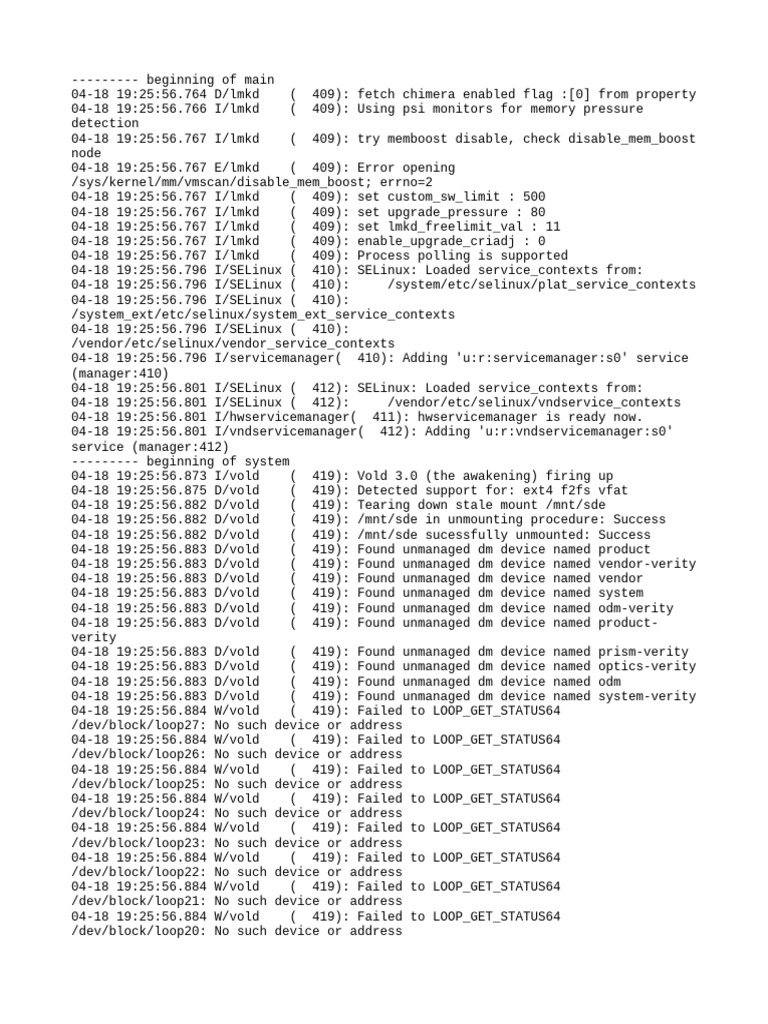 Logcat Prev CSC Log | PDF | Operating System Families | Software