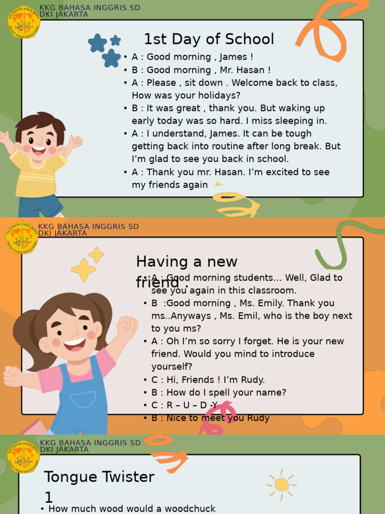 English Day - Fase 1 - 3 | PDF