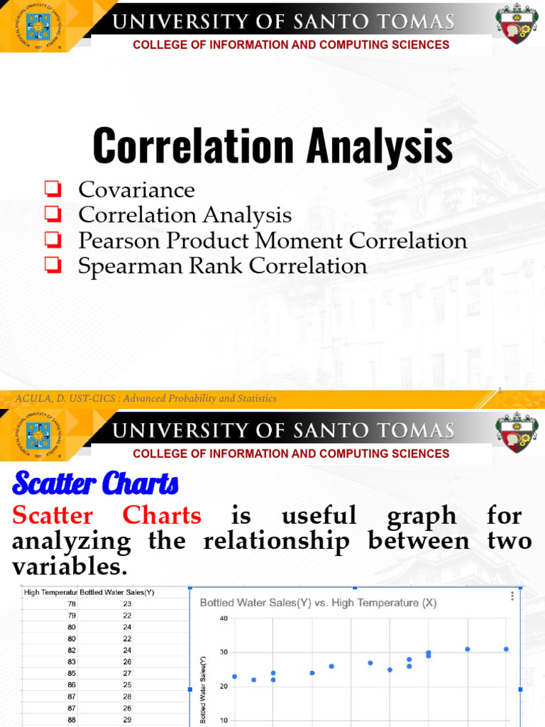 Week 12. Correlation Analysis-1 | PDF | Statistics | Covariance