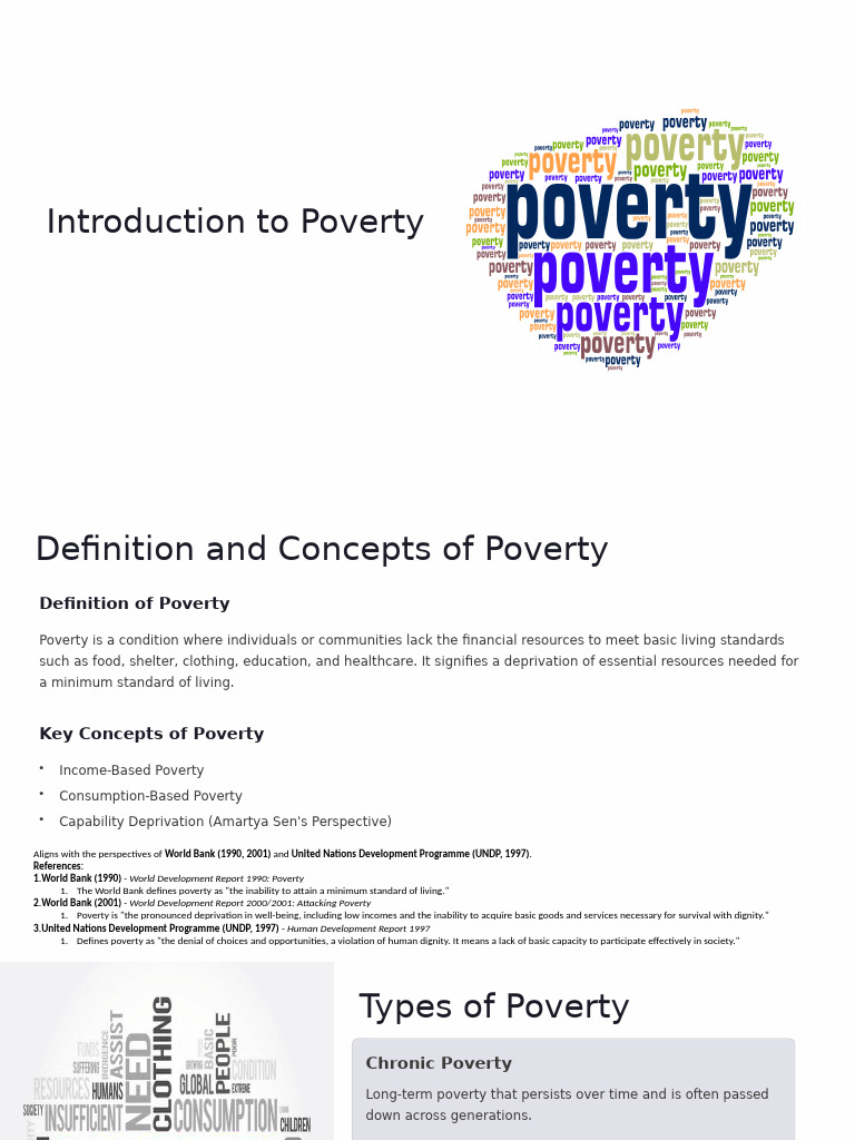 Lecture 1. Introduction To Poverty | PDF | Poverty | Poverty & Homelessness