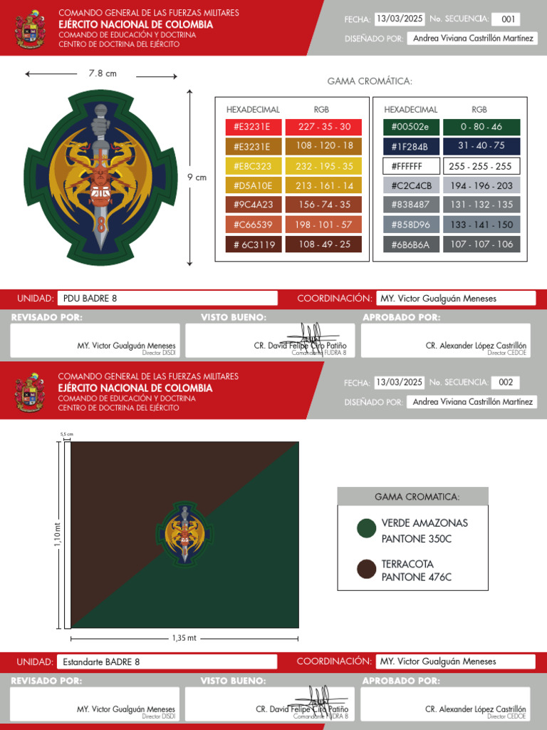 Emblemas y Colores BADRE 8 | PDF