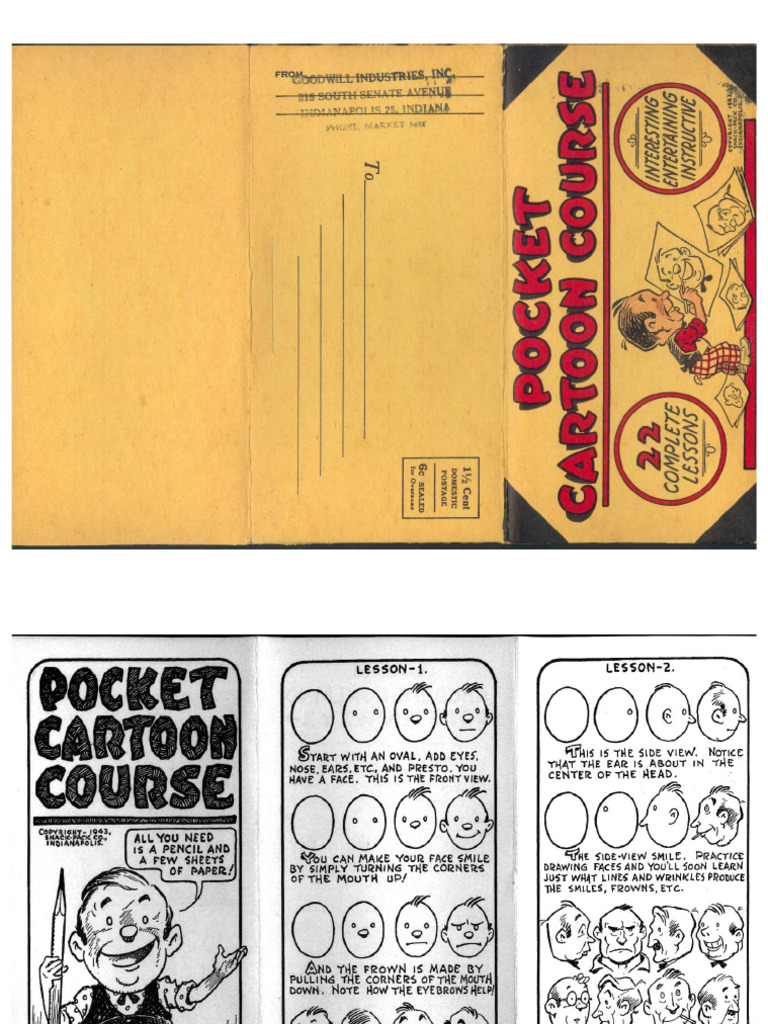 Pocket Cartoon Course 1943 | PDF