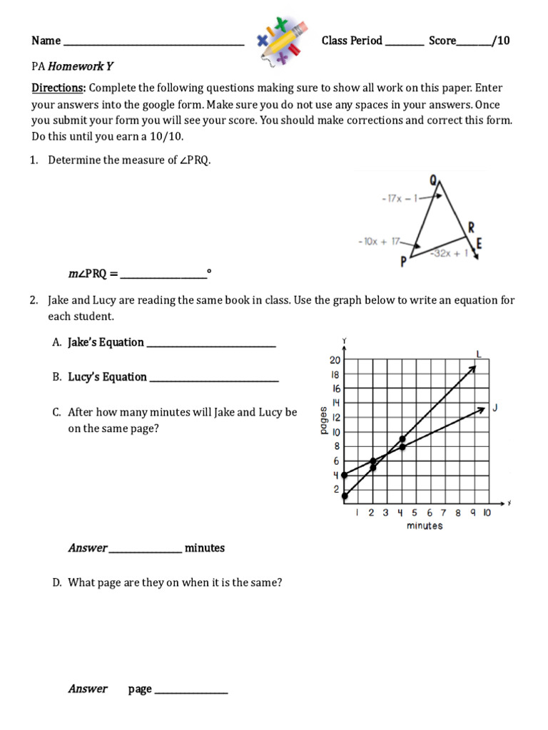 PA Homework Y | PDF