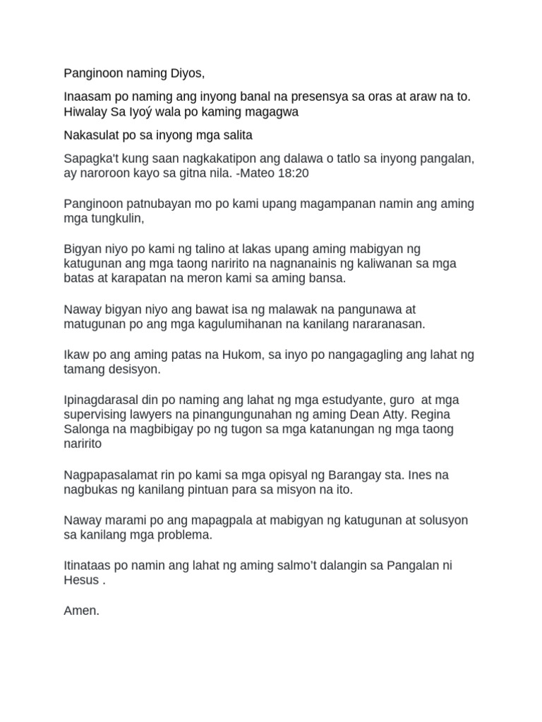 Panalangin | PDF