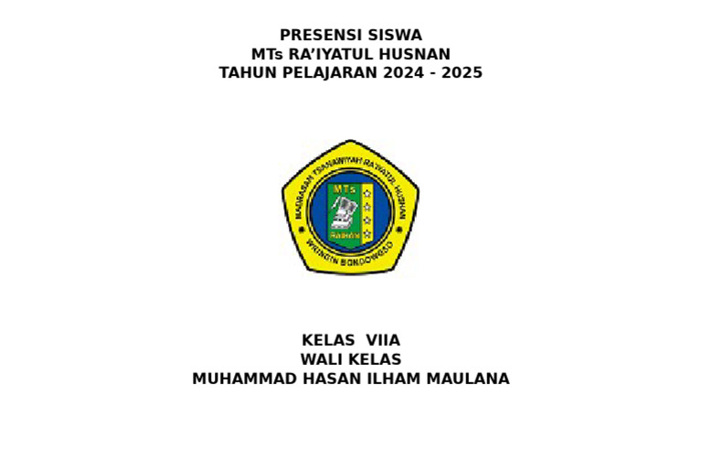 Cover PRESENSI SISWA | PDF