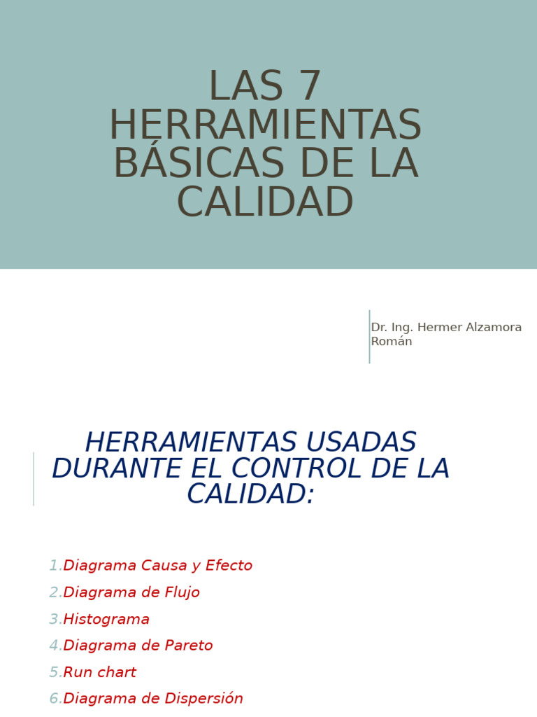 Las Siete Herramientas de Calidad | PDF | Histograma