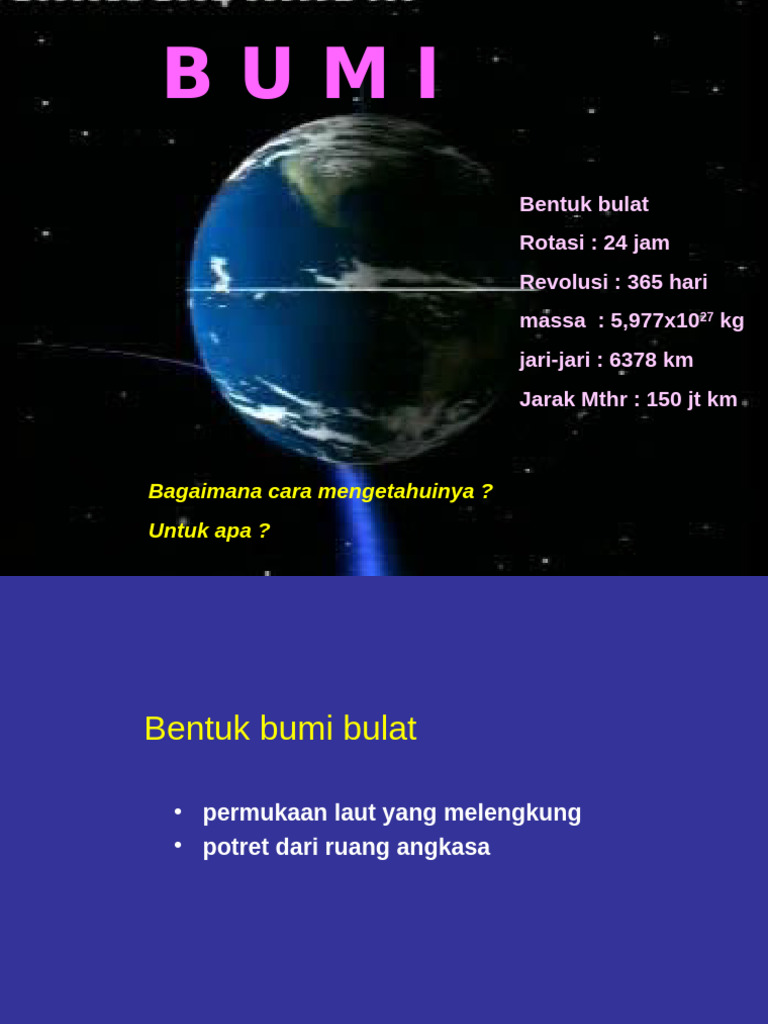 Fakta dan Gerakan Bumi Bulat | PDF