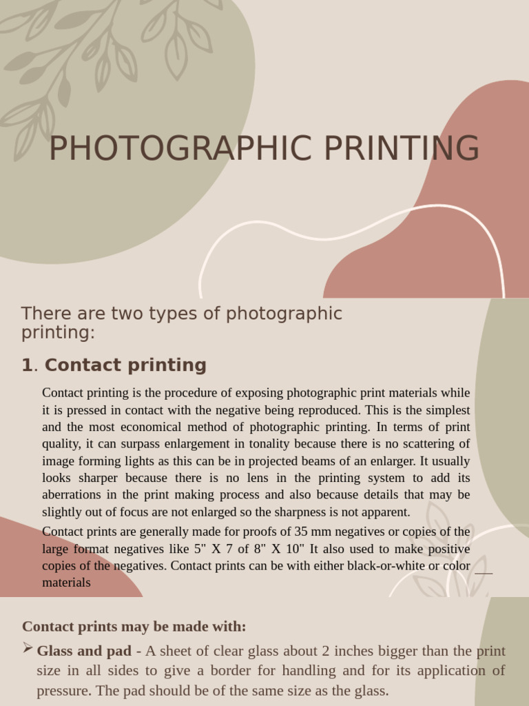 Photographic Printing | PDF | Exposure (Photography) | Color
