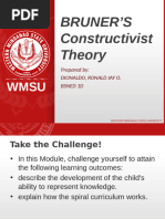 Module 12 Bruners Constructivist Theory | PDF | Learning | Curriculum