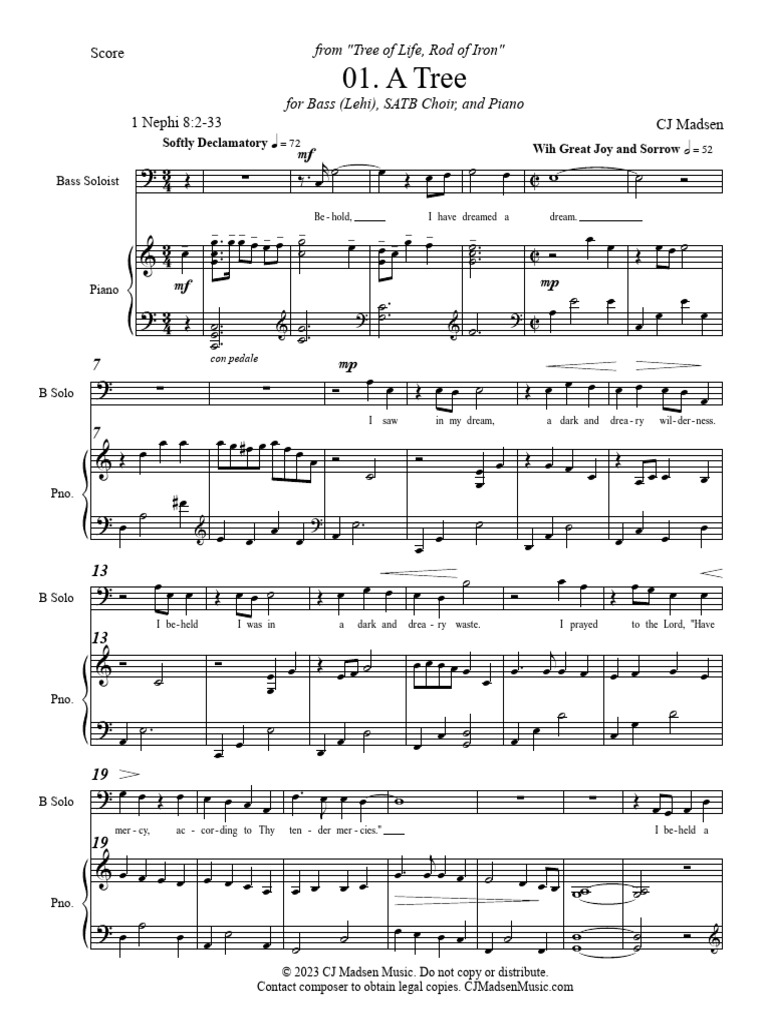 00 Tree of Life, Rod of Iron, Full Score | PDF | Book Of Mormon ...