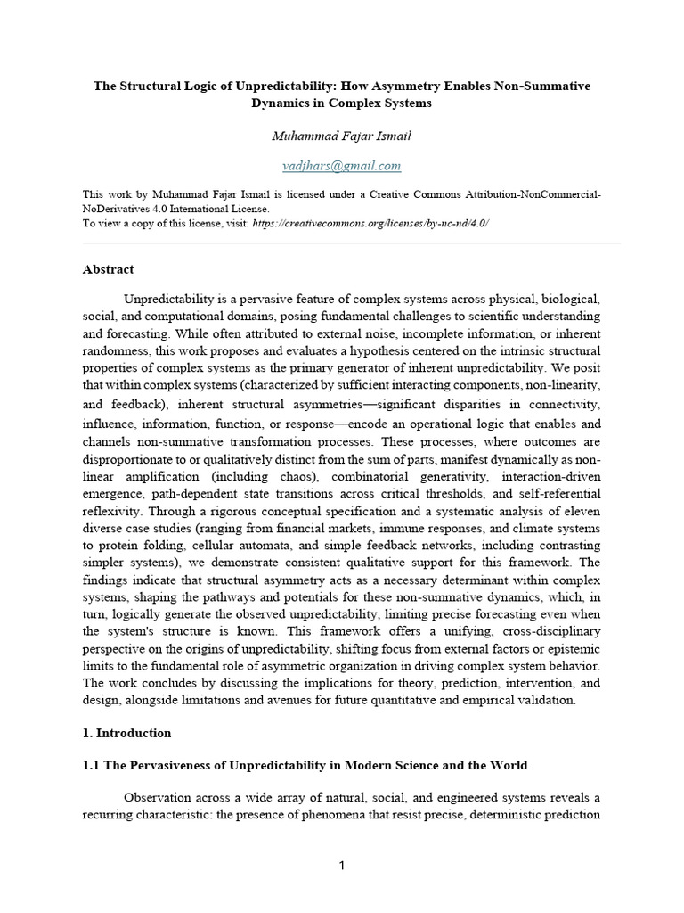 (L) The Structural Logic of Unpredictability - How Asymmetry Enables ...