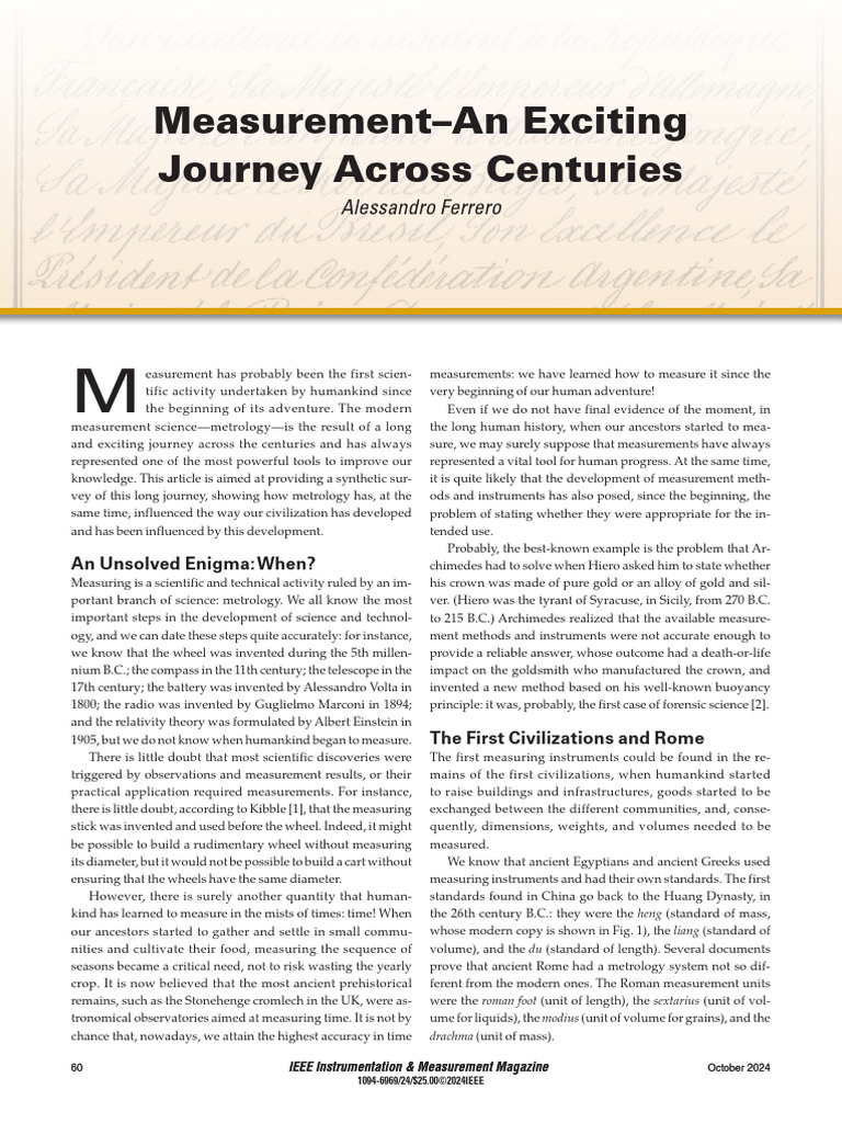History of Measurement and Metrology | PDF | Kilogram | International ...