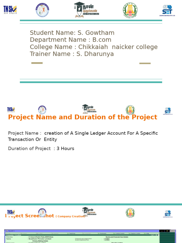 Gowtham Single Ledger Creation | PDF
