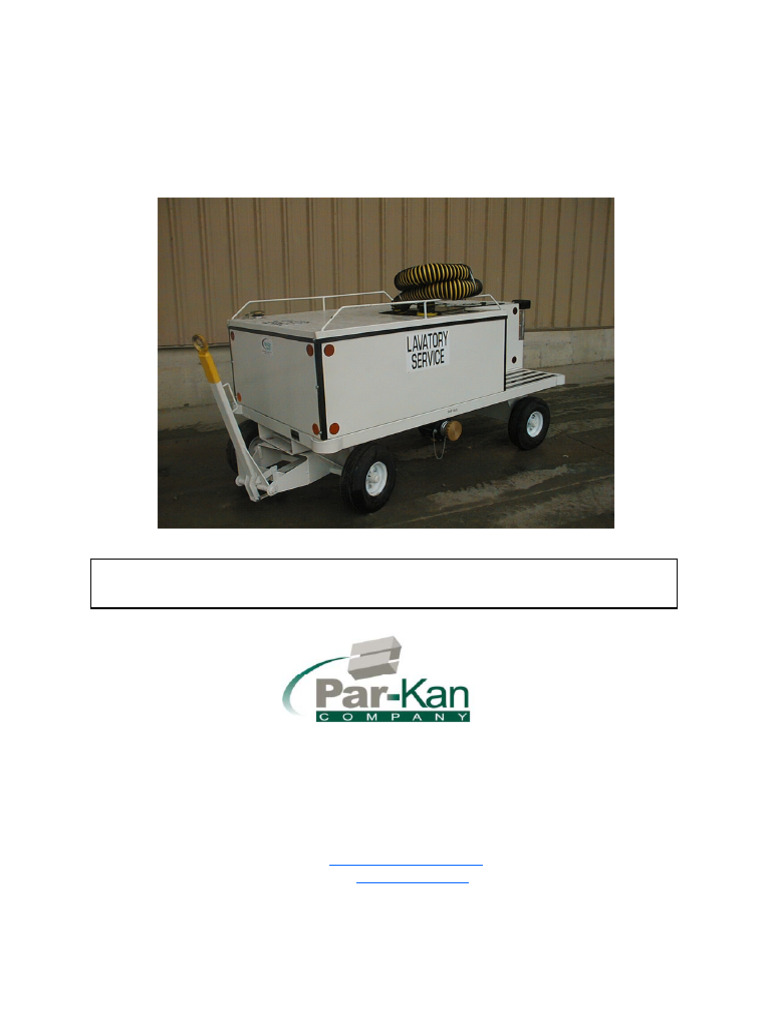 LVC250 & LVC450 Lavatory Cart Manual | PDF | Axle | Brake
