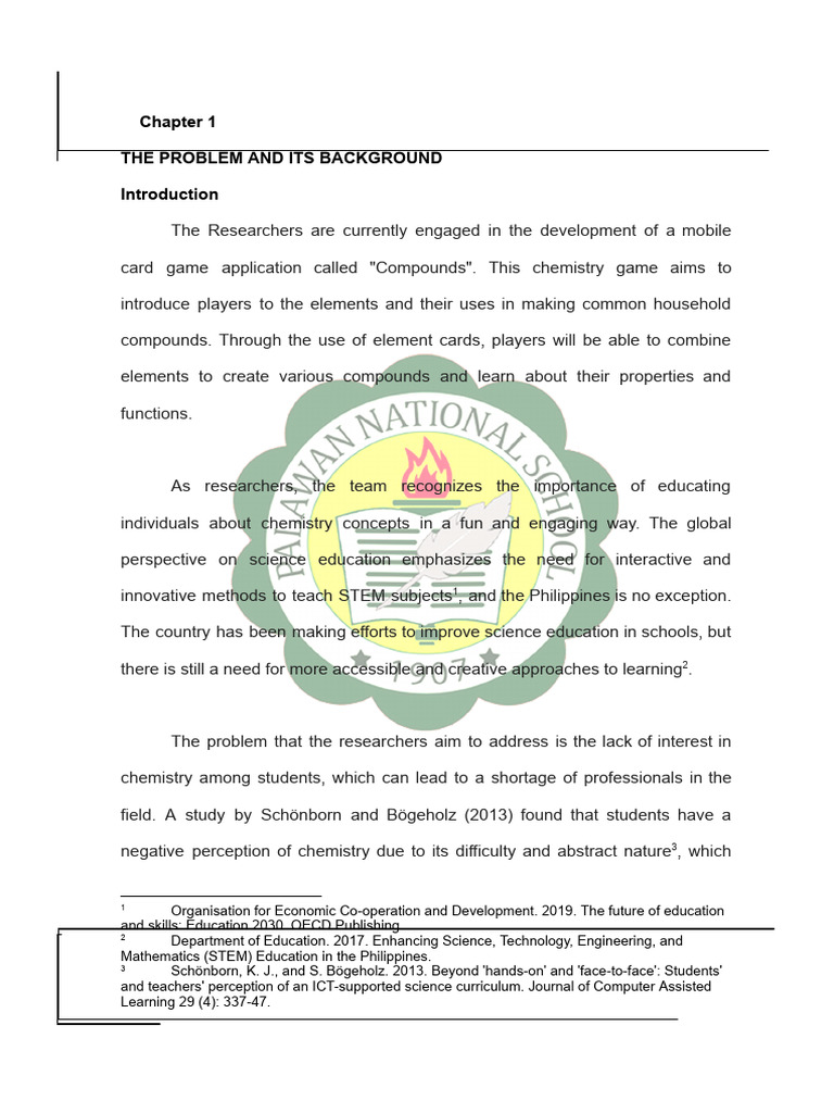 Chapter 1 Sample PNS STEM 2022 Version 1.docx 1 | PDF | Science, Technology, Engineering, And ...