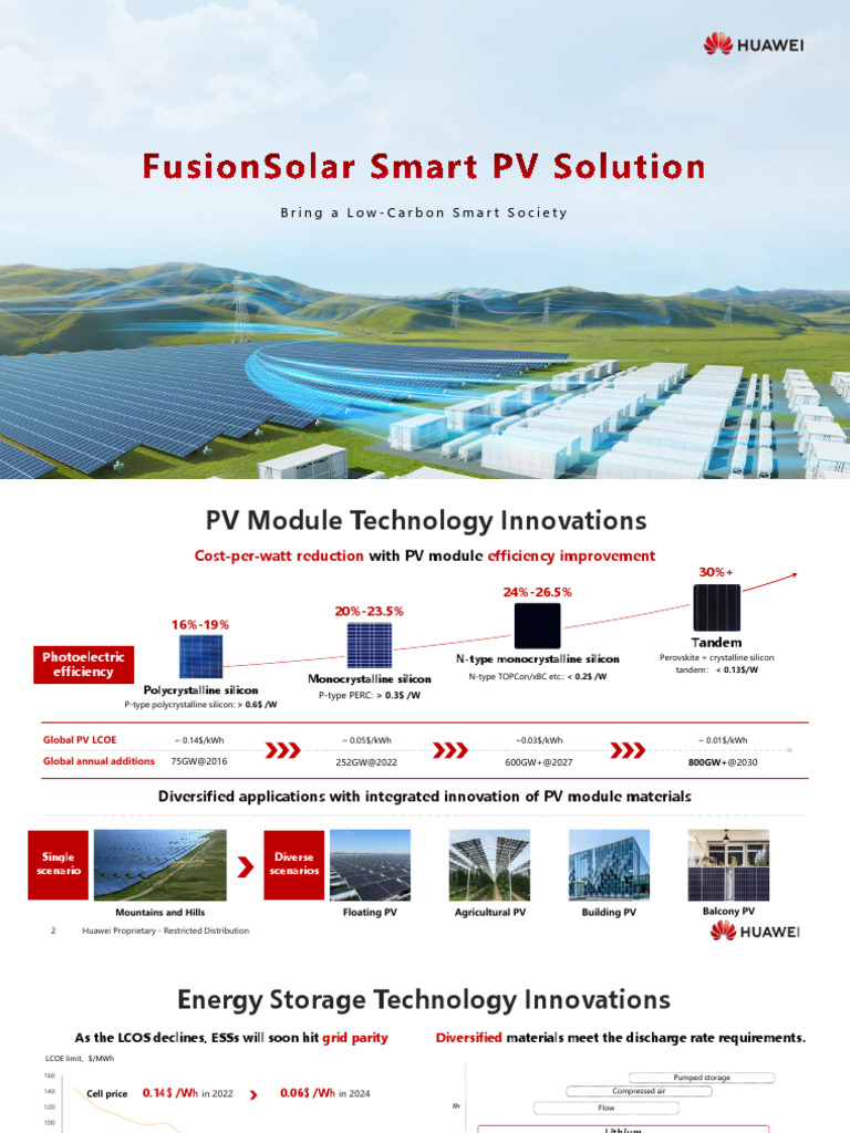 3.future Energy Pathways 2025 - HYT - Huawei PDF | PDF | Photovoltaics | Electrical Grid