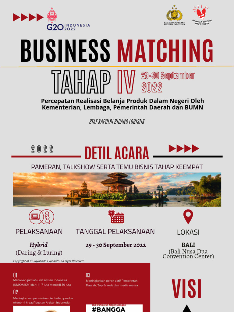 Proposal Business Matching Tahap IV | PDF