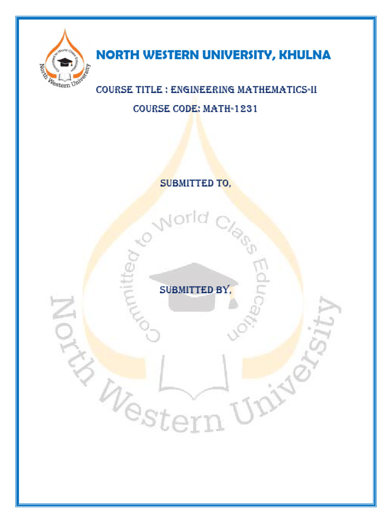 CSE Assignment (Cover Page & Questions) - Sec B | PDF | Matrix ...