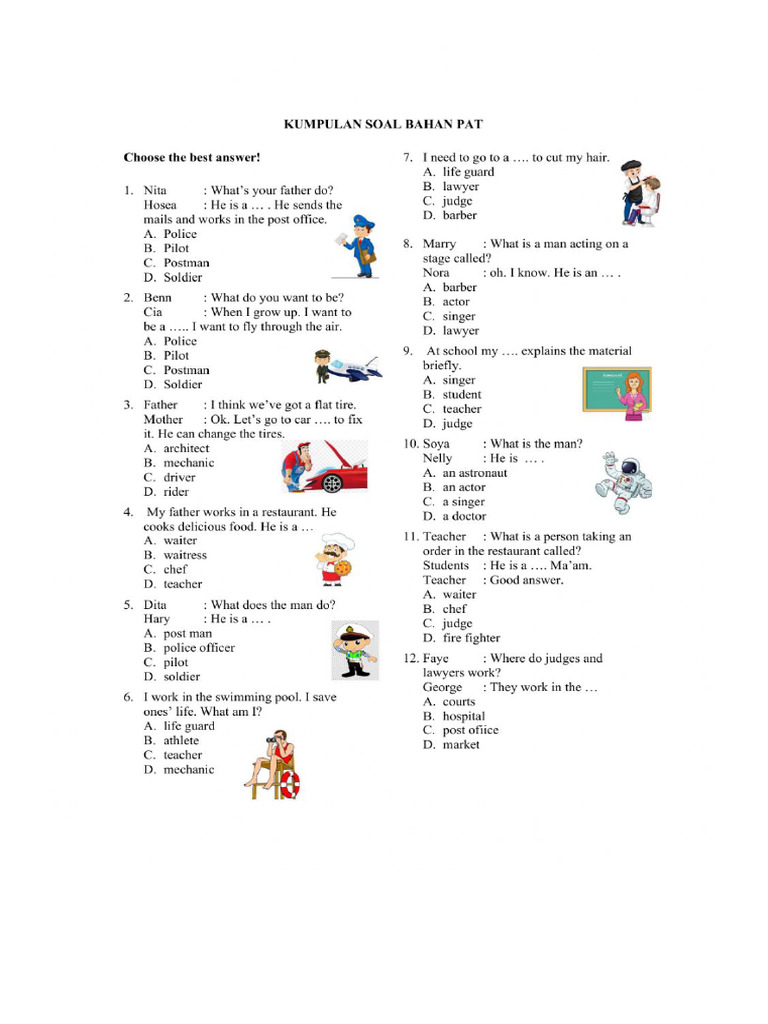 B.ingg Kelas 3 | PDF