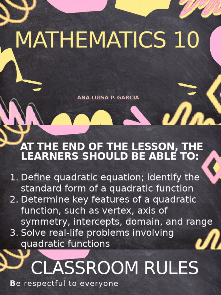 Quadratic Equation | PDF | Function (Mathematics)