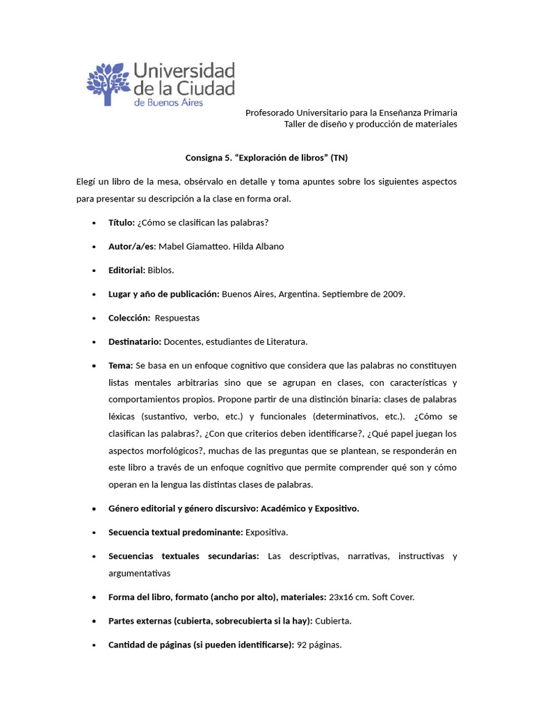 MAVAREZ - Consigna 5 | PDF | Comunicación humana