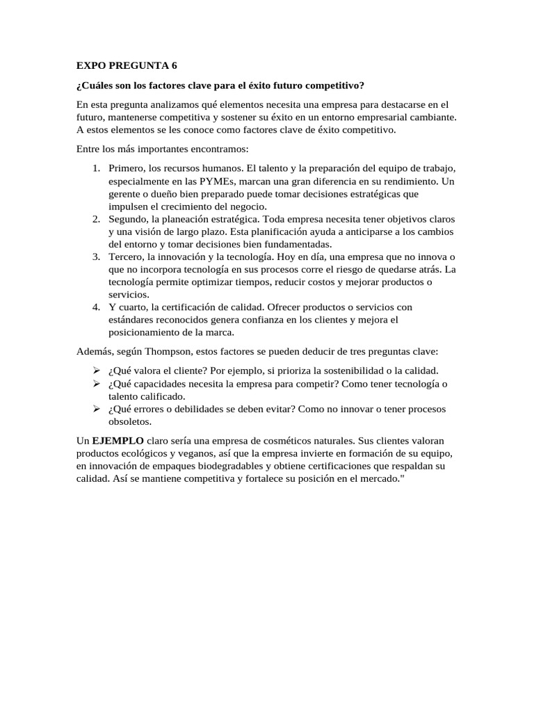 EXPO PREGUNTA 6 y 7 | PDF | Business | Marca