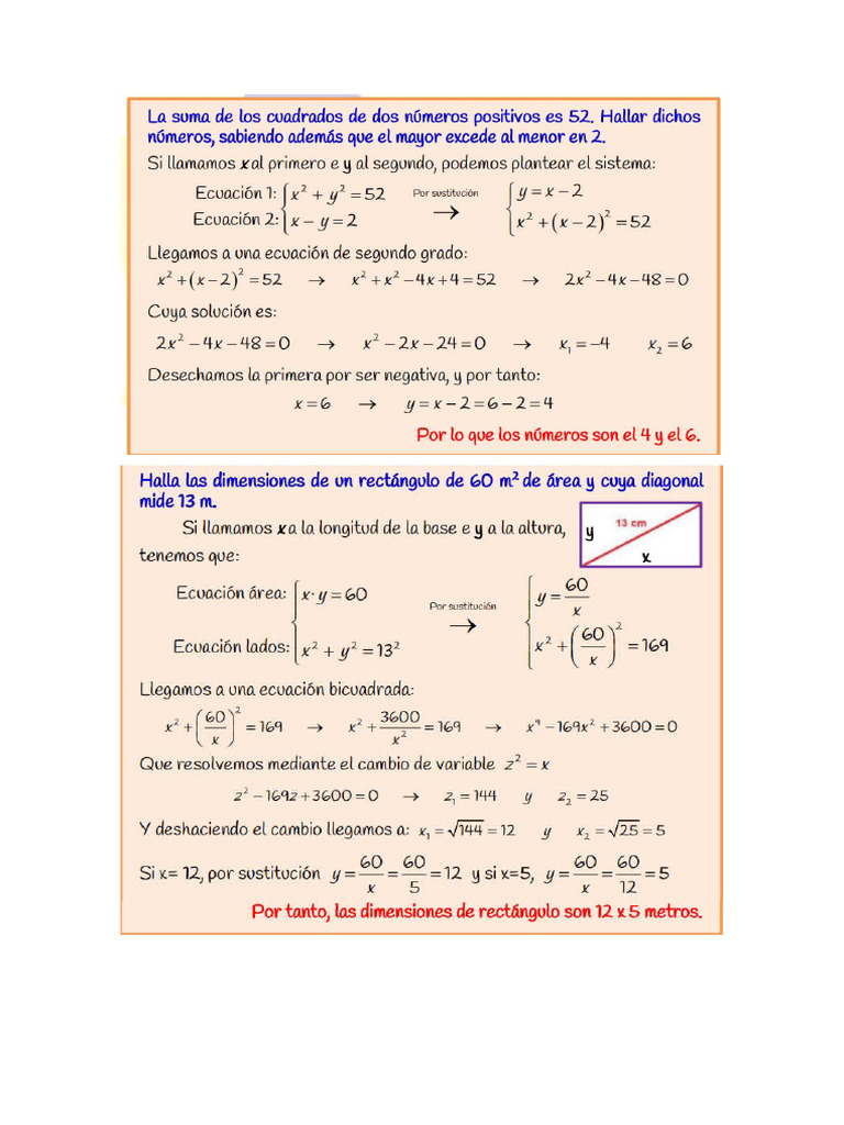 SISTEMAS ECUACIONES NO LINEALES | PDF