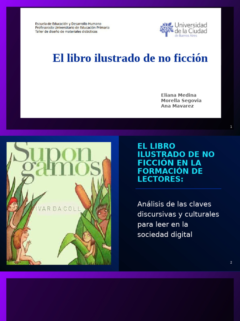 MATERIALES. PRESENTACIÓN. El Libro Ilustrado de No Ficción en La ...