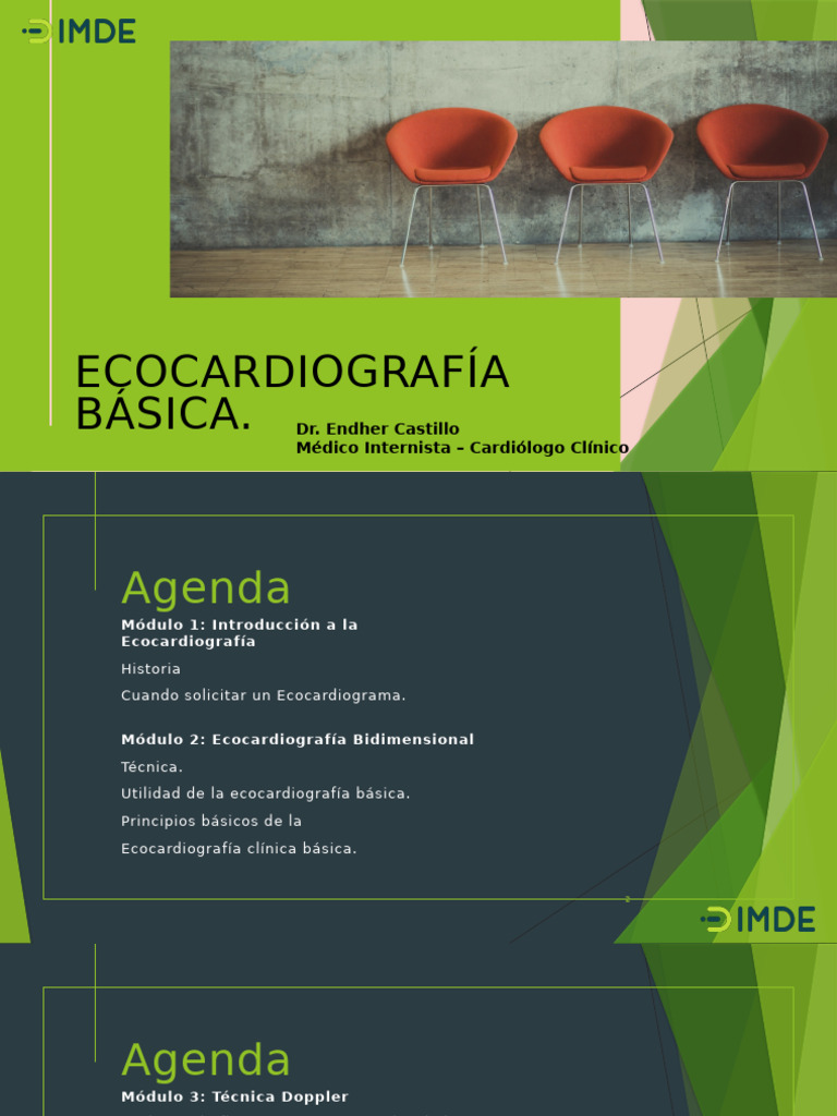 Modulo 3 Clase 1 Ecocardiograma | PDF | Ecocardiografía | Efecto Doppler