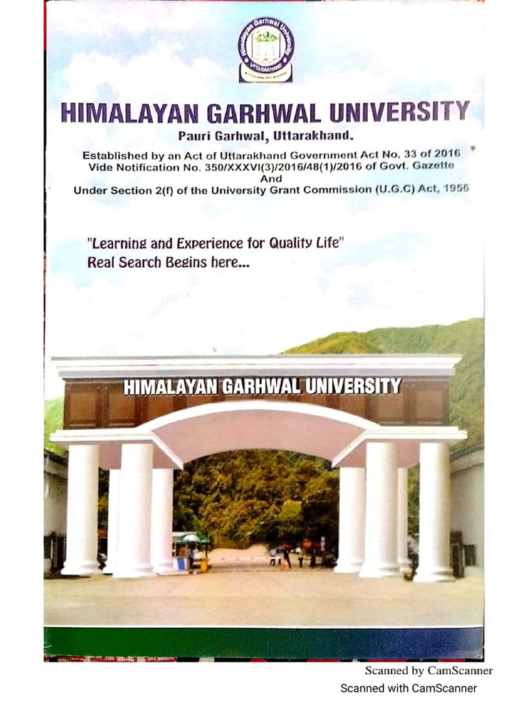 Himalayan Garwhal University | PDF