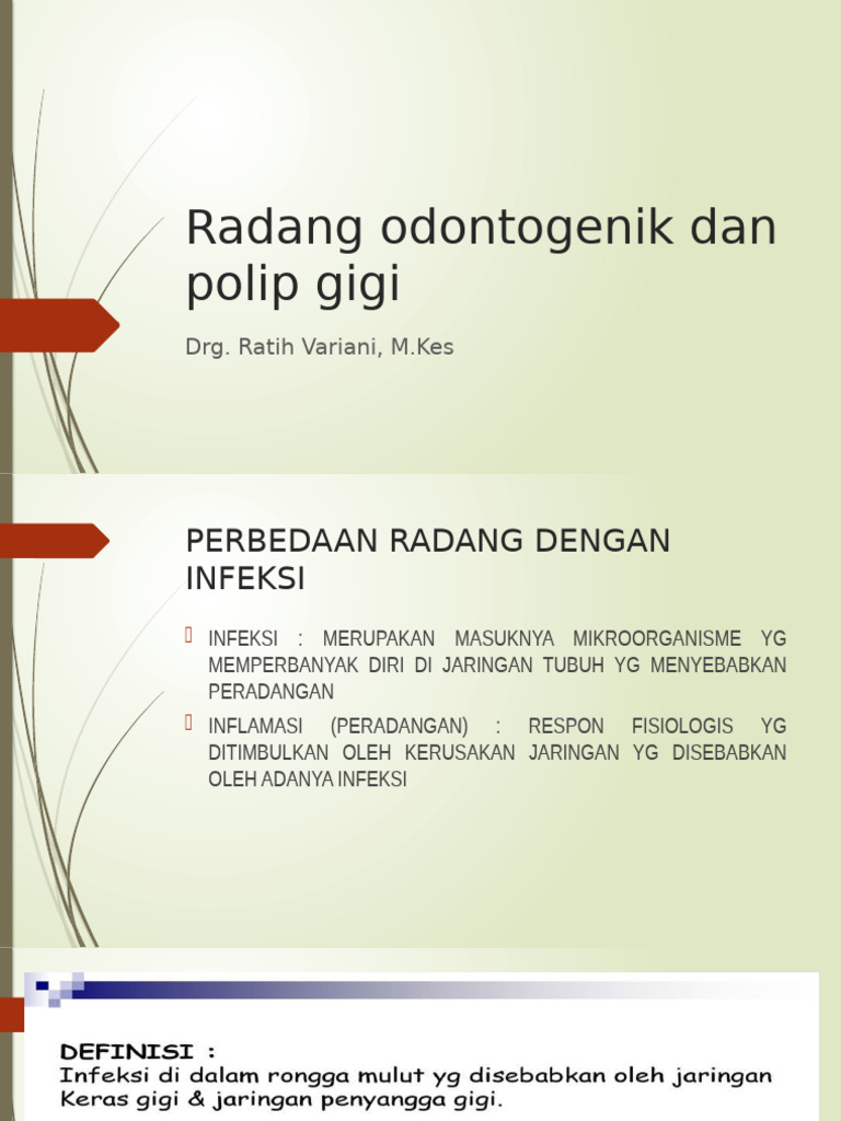 Radang Odontogenik Dan Polip Gigi | PDF