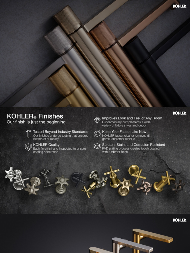 Brushed Rose Gold Pitch Deck | PDF | Bathroom | Home & Garden