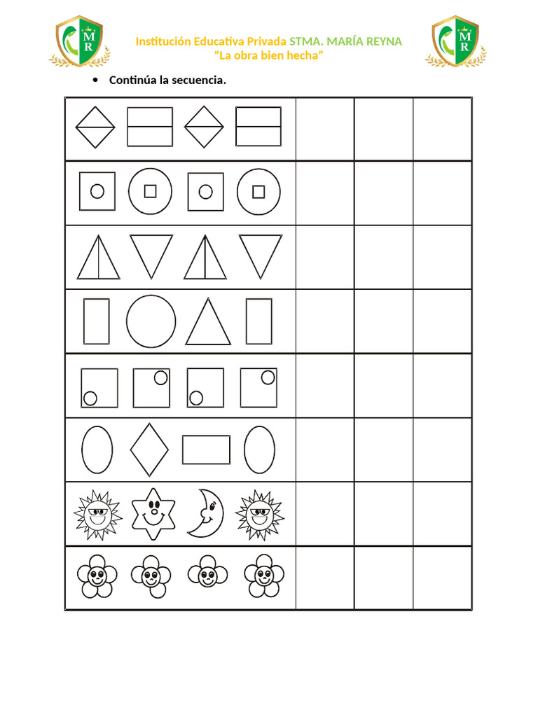 Sucesiones, Sinonimos y Creación de Dios 2do Grado | PDF
