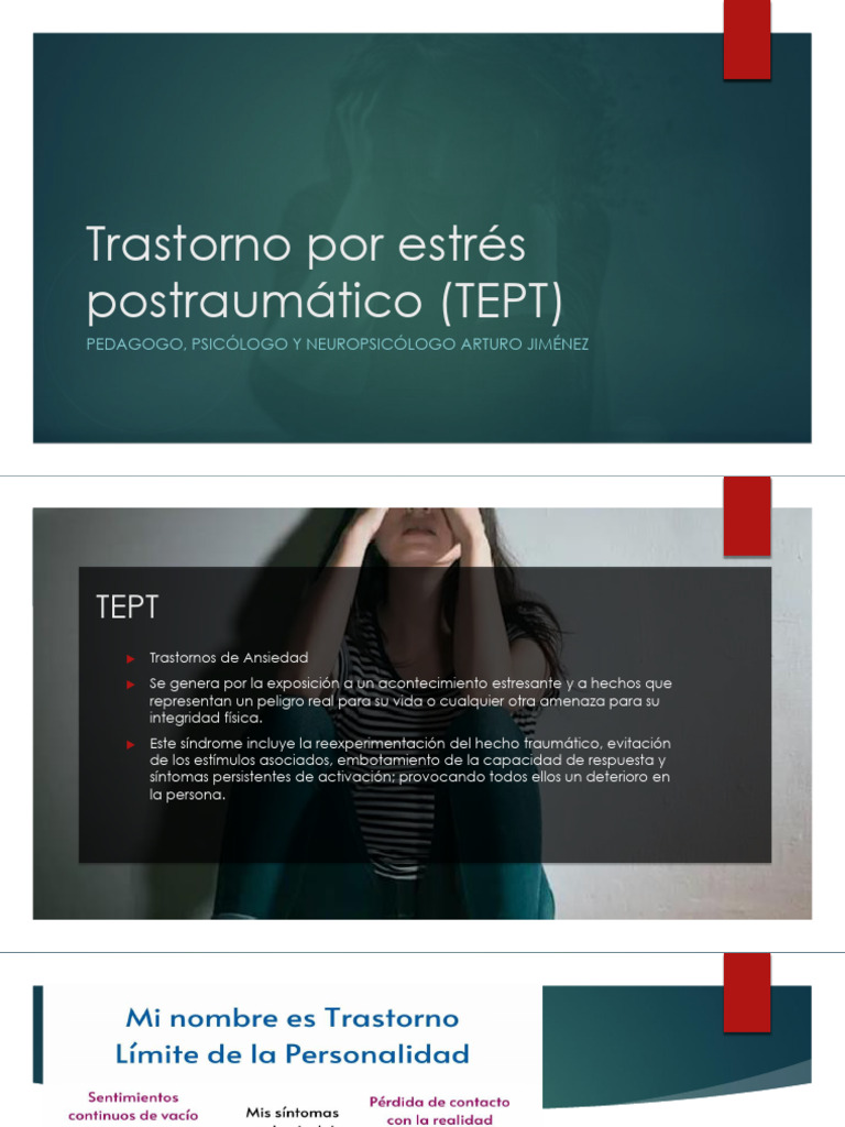 Trastorno Por Estrés Postraumático (TEPT) | PDF | Estrés (biología) | Ansiedad