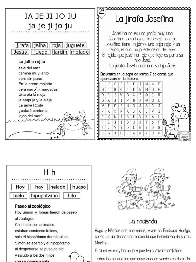 Comprension H y J | PDF
