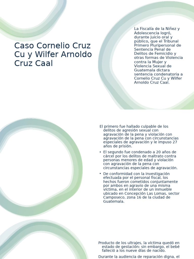 Caso Cornelio Cruz Cu y Wilfer Arnoldo Cruz | PDF