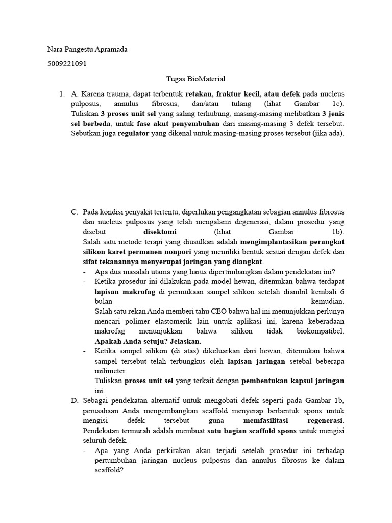 Proses Penyembuhan dan Terapi Defek Diskus | PDF