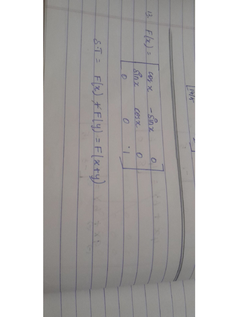 Matrix Question No 13 | PDF