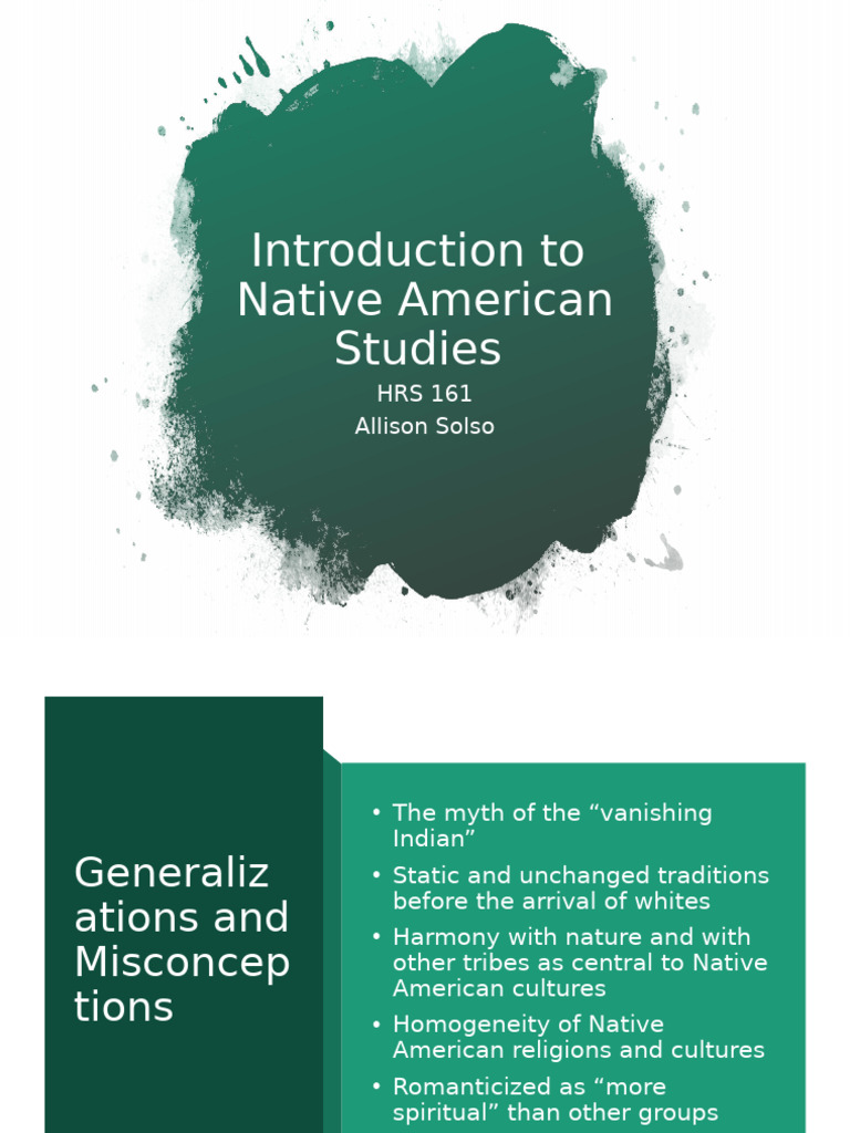 HRS 161 - Intro To Native American Studies | PDF | Tecumseh | Indian ...